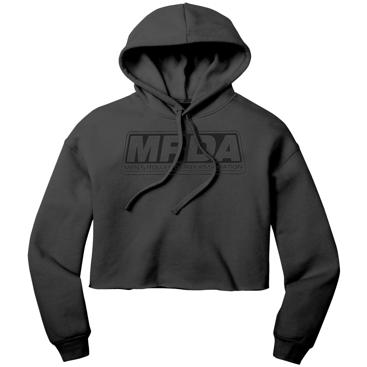 MRDA Black Logo Cropped Hoodie – FYEAH Printing