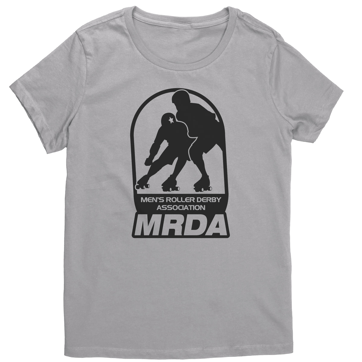 MRDA Black Logo Fitted Tee – FYEAH Printing