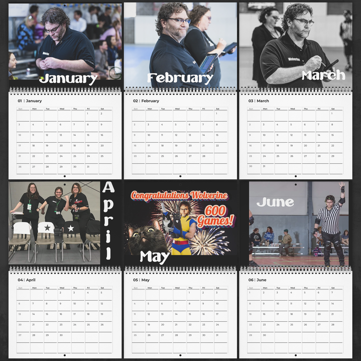 Wolverine 2026 Calendar – FYEAH Printing